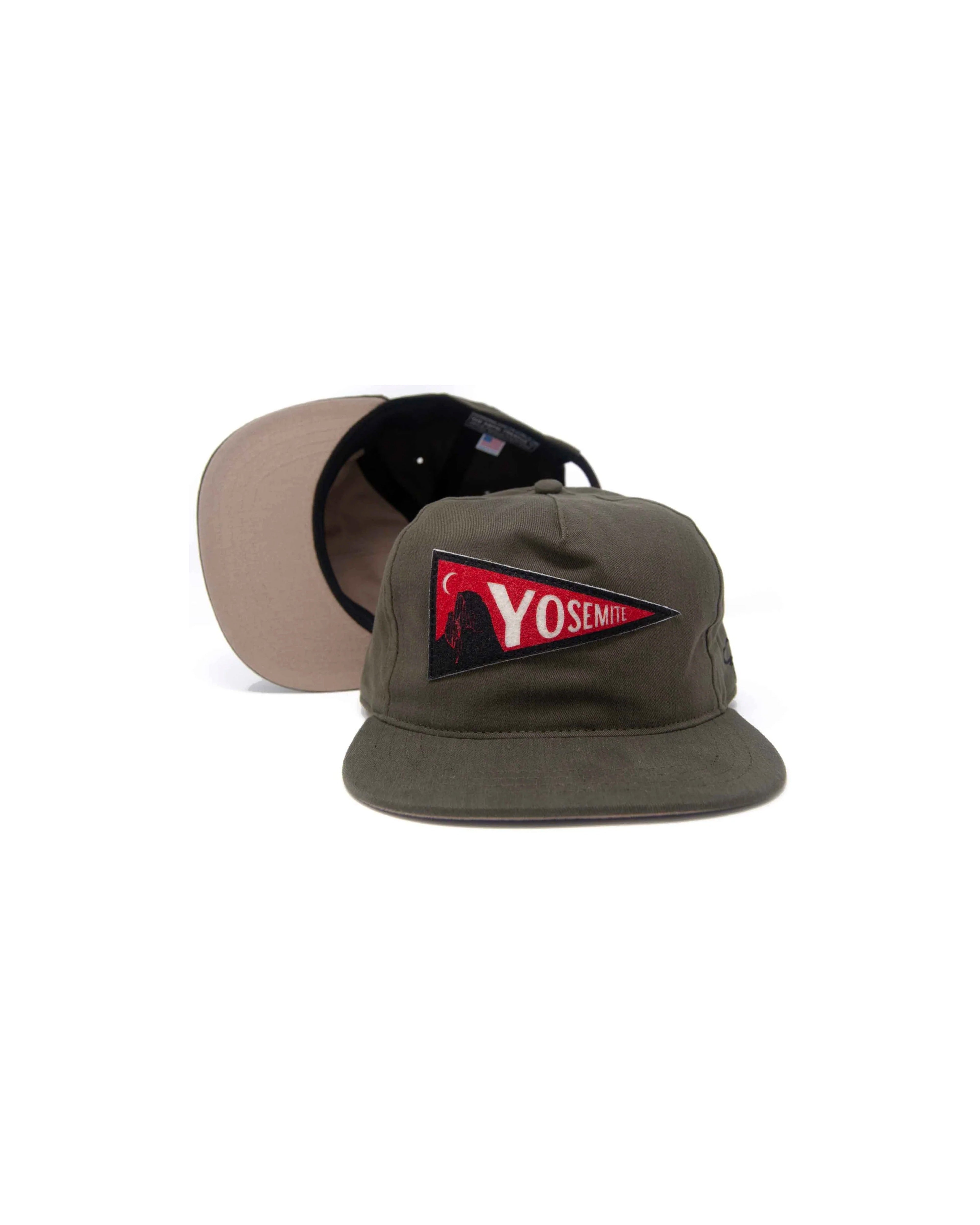 THE AMPAL CREATIVE YOSEMITE NIGHT PENNANT CAP – 2 ARROWS LEATHER